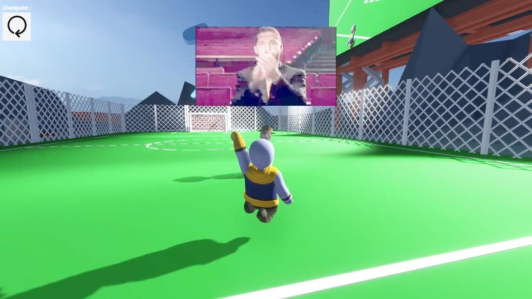 人类一败涂地:奇异游乐场,半仙暗墨来踢足球比赛,笑的直不起腰