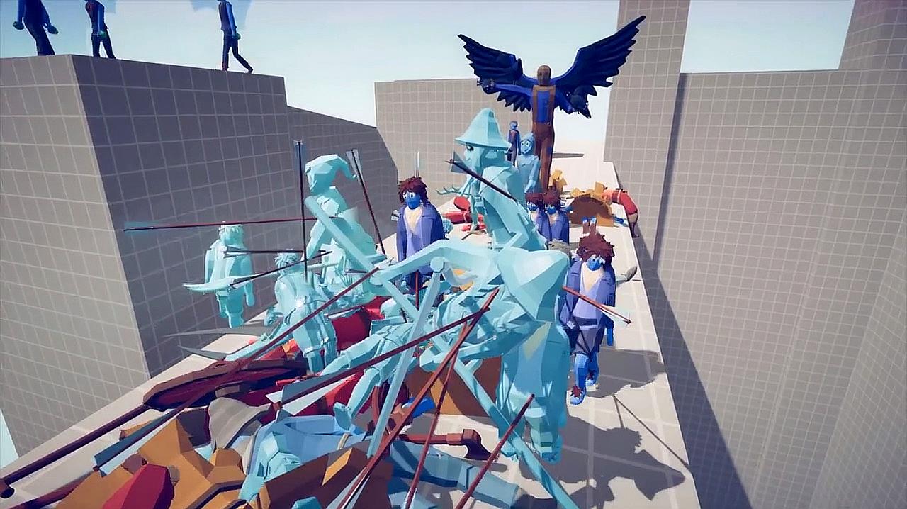 全面战争模拟器:民兵对维京,寒冰射手正面无敌可惜遇上毒气弹