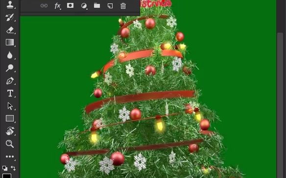 PS抠圣诞树 ,你学会了吗?