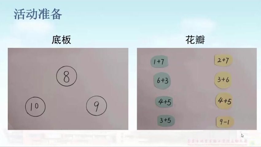 幼儿园区域活动指导-数学区:数的运-开花啦