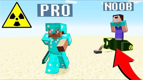 我的世界MC动画:怪物学院 核弹TNT挑战核爆炸