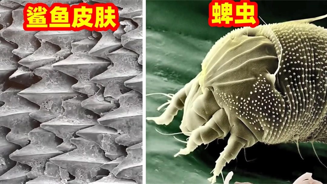 9种显微镜才能看到的东西,蜱虫就像外星怪物?鲨鱼皮肤有点可怕