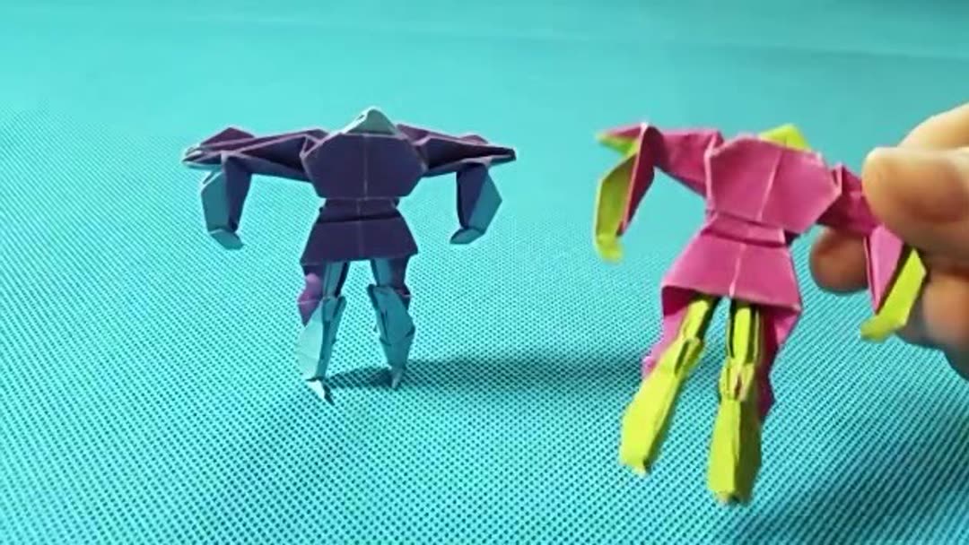 折纸王子教你折纸变形金刚机器人3-1