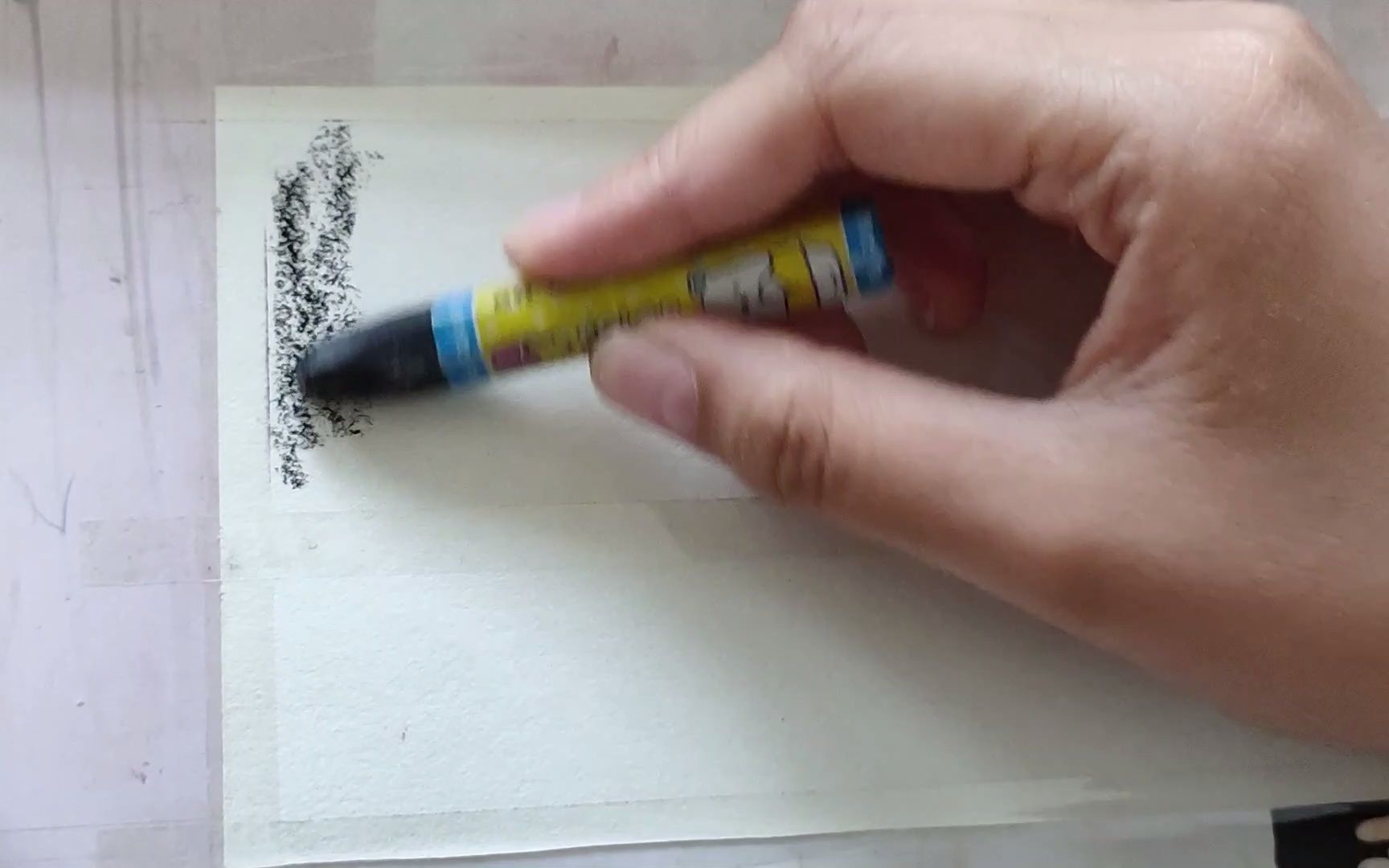 用普通油画棒画画打卡第二天