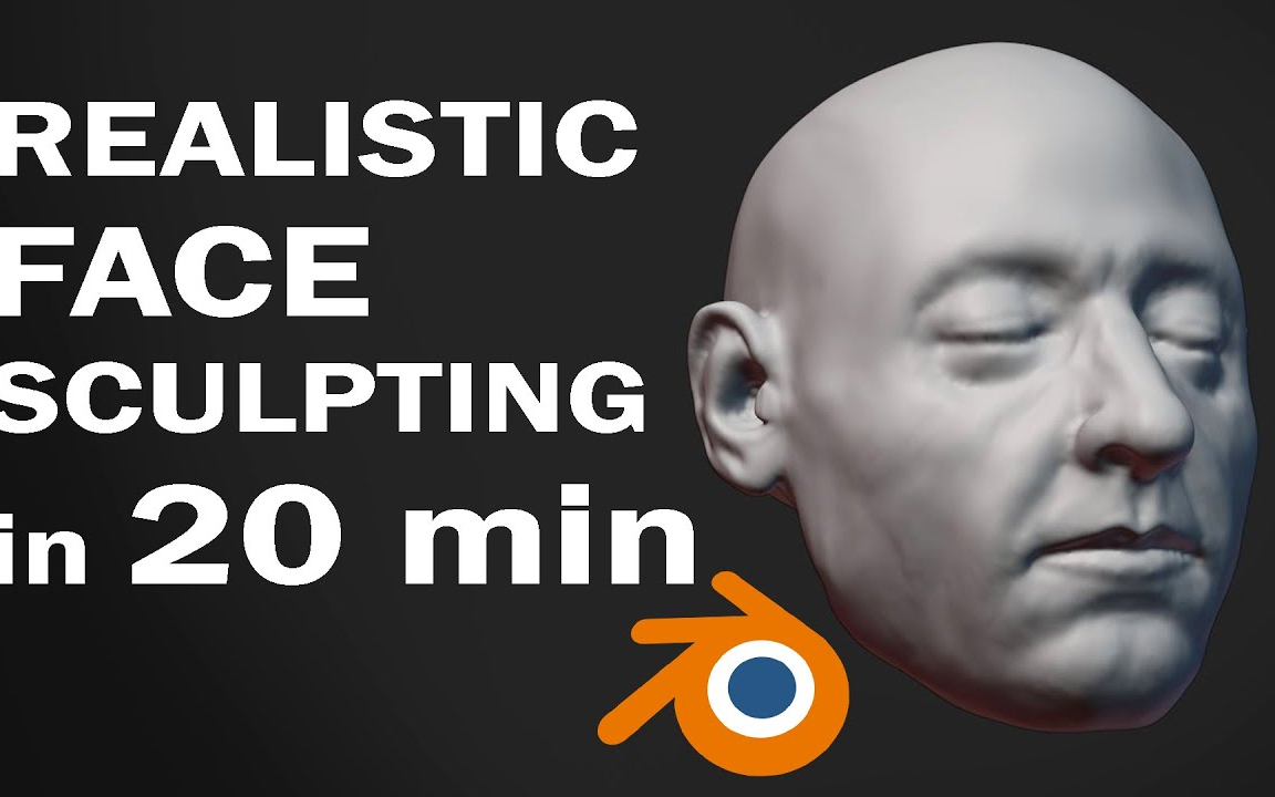 iBlender中文版插件 20分钟雕刻人头 Sculpt Head Blender 插件 教程