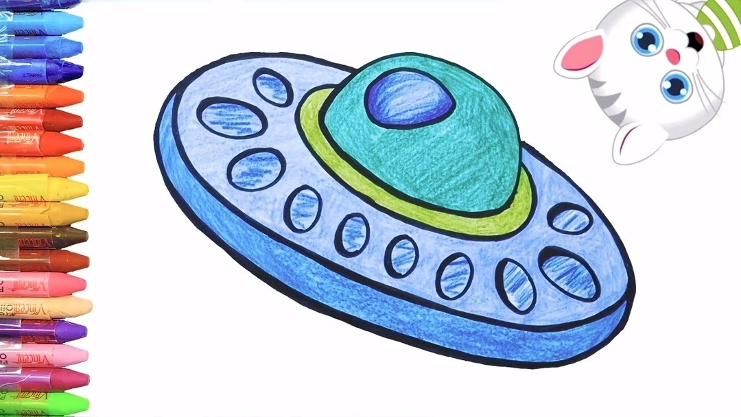 如何绘画宇宙飞船儿童画画