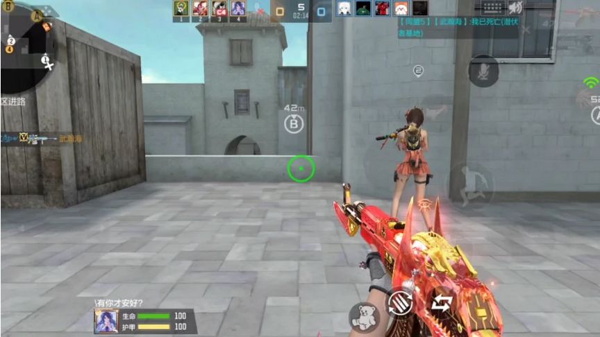 CF手游爆破战:刚开局就被守在楼梯口的小伙子给阴了