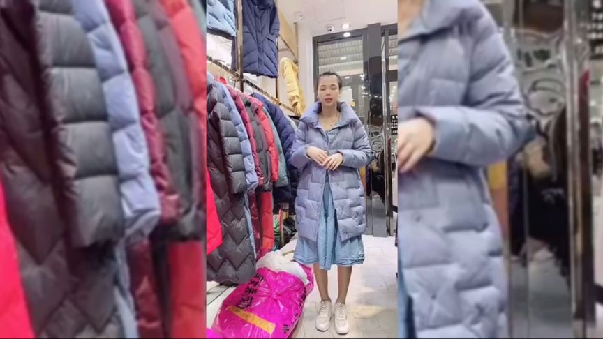 1109广州尾货批发,汉派品牌系列高档欧板羽绒服,国际达标90绒