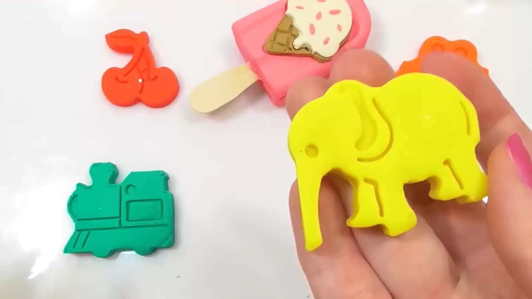 橡皮泥手工制作彩色水果和小动物,小朋友们快学起来吧!