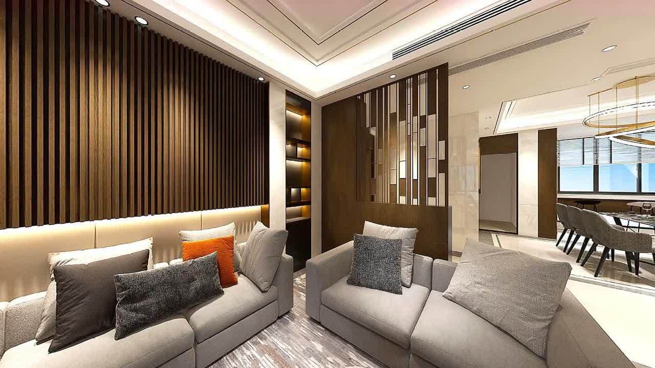 现代轻奢装修设计案例,高级灰+白,耐看又实用