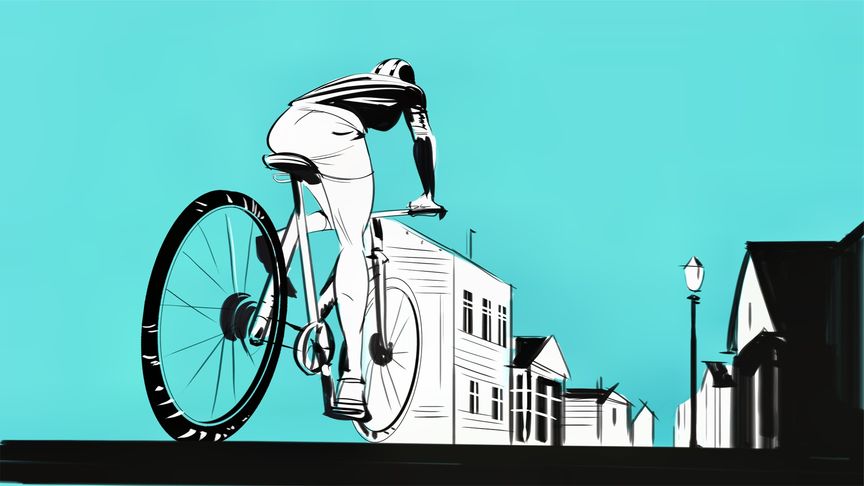 无草图画骑行者,电脑绘画教程分享