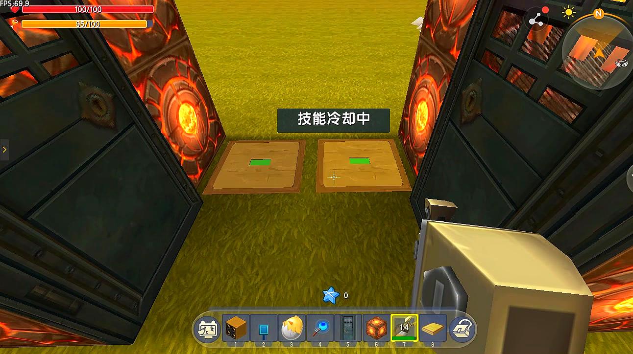 迷你世界:高级教学隔空开门,不用触碰任何东西