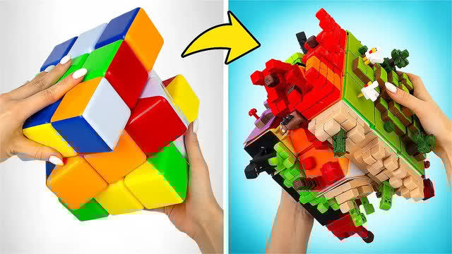 创造自己的反转世界用超大的魔方还原《我的世界》真实场景