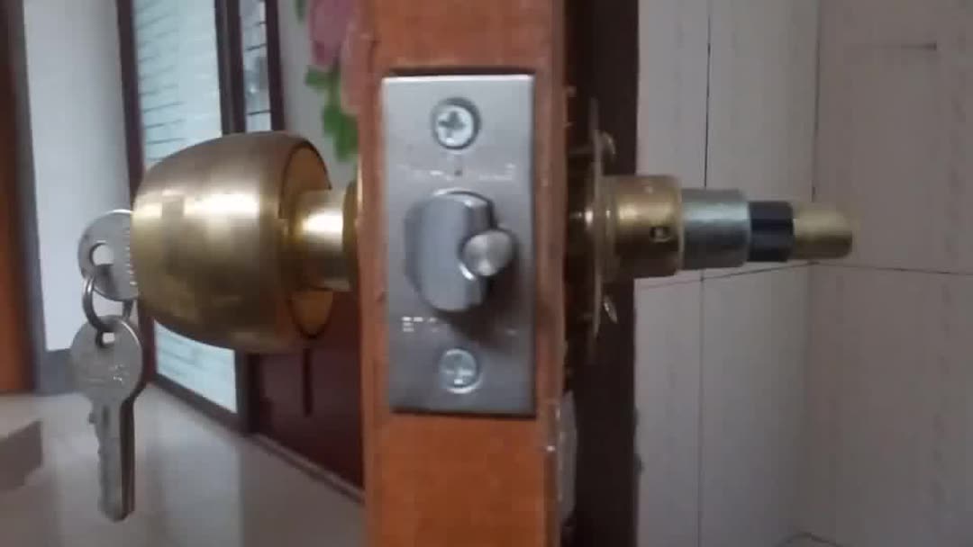 球形锁的安装和拆卸方法