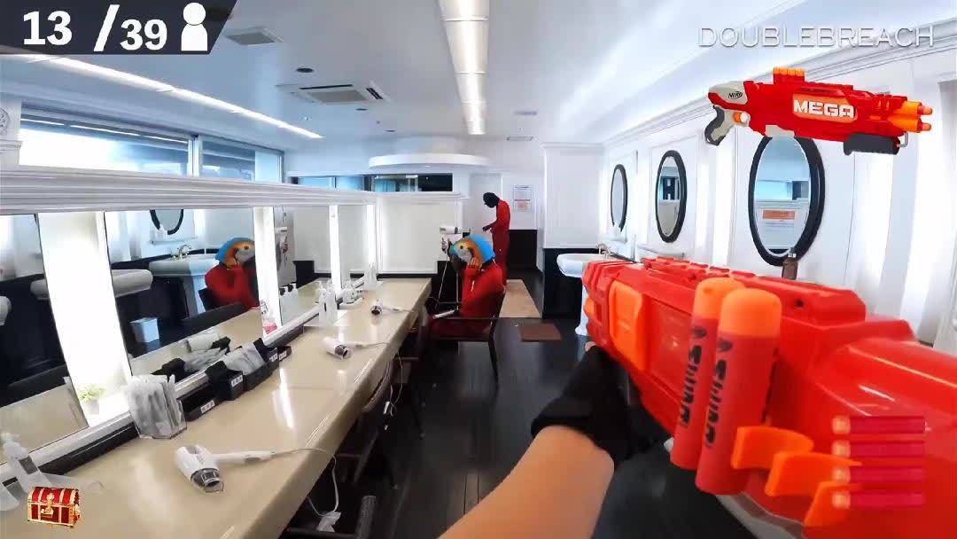 csgo游戏澡堂吃鸡大作战,击败小脑虎,成功获得宝箱