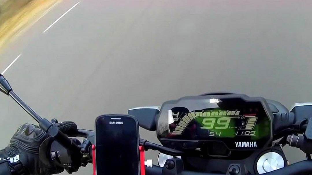 雅马哈MT-125加速测试,看看是什么水平!