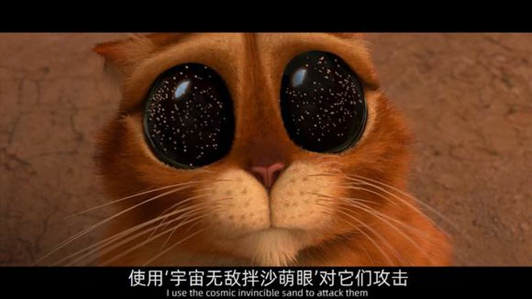 一部欧美卖萌动画电影,靴子剑猫走天涯,三喵无敌败大盗