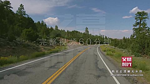 动感单车 公路骑行户外风景 SPINNING健身会所 LED大屏幕背景视频...