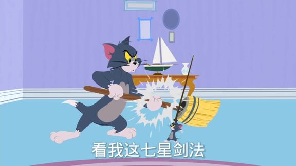 蠢蠢猪动漫配音 汤姆这是怎么了 和自己打架