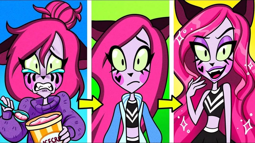 高中生动画:分手之后男女生的差异,女友恶搞前前男友!