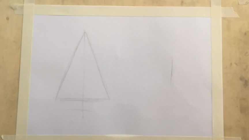 一起学画画吧。几何体素描