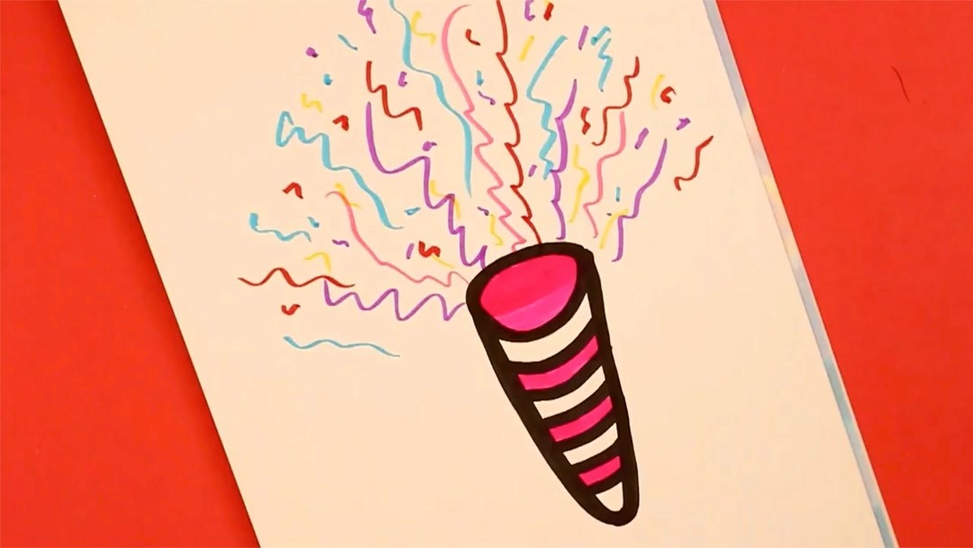 创意绘画 如何用数字9教孩子画出漂亮的彩花?