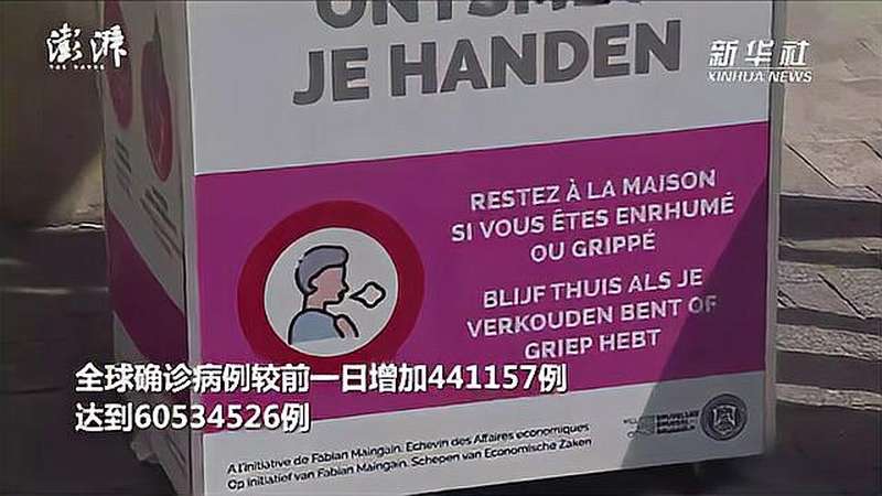 世卫组织:全球累计新冠确诊病例超6053万例
