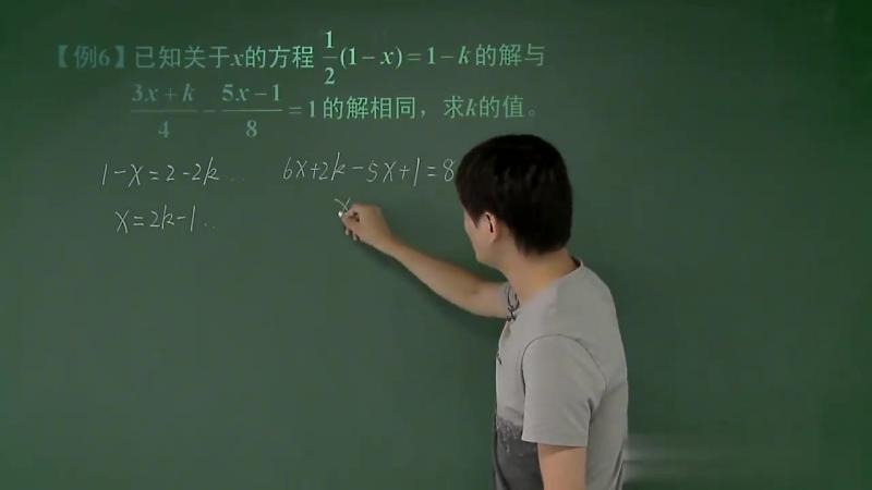 含参一元一次方程的解法3