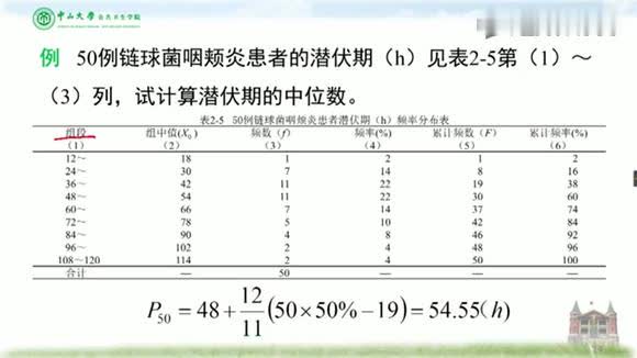 中山大学医学统计学精品课:第6讲,描述集中趋势的统计指标