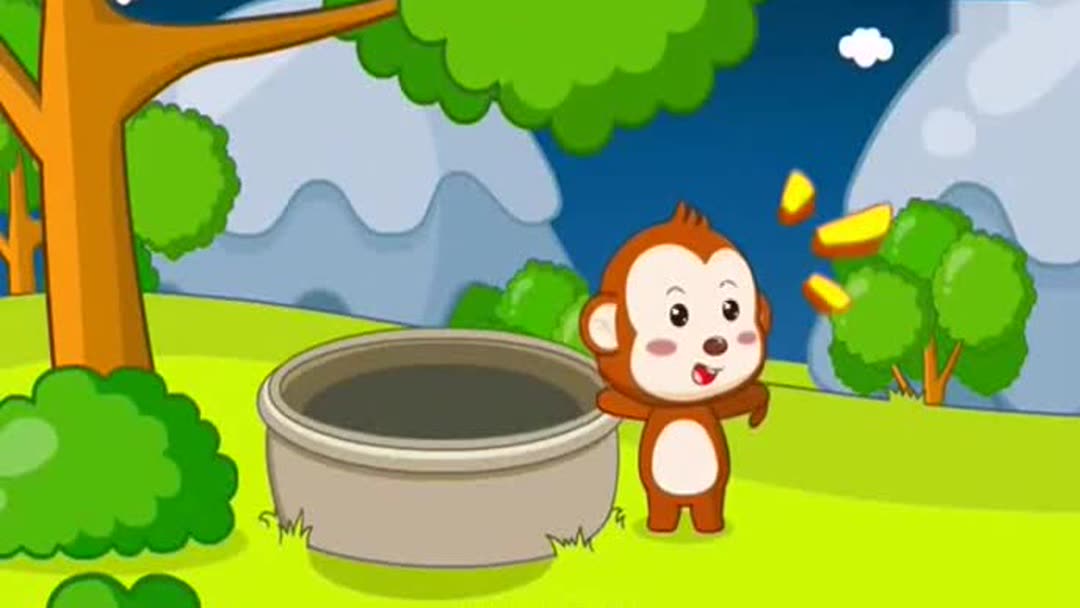 猴子捞月亮的故事 儿童故事视频