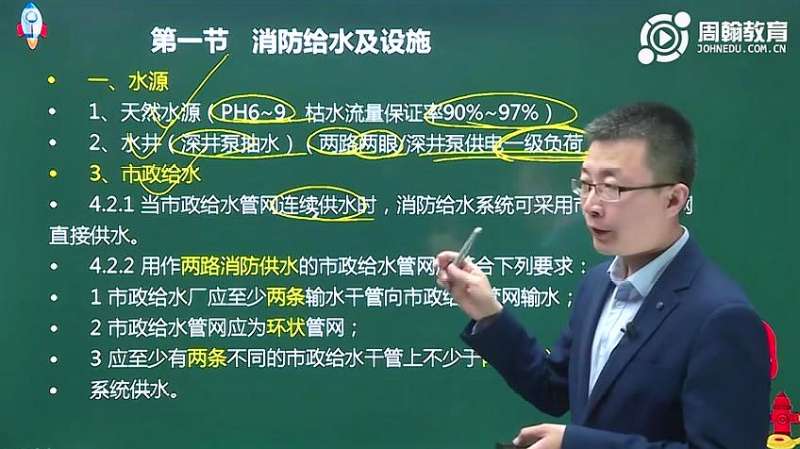 42周翰在线 一级消防技术实务 三 第二章 消防给水及消火栓系统1