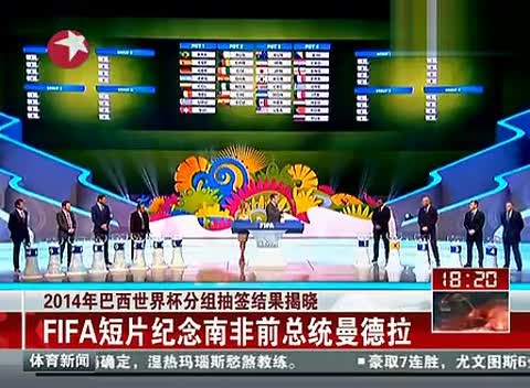 秦忆:2014年巴西世界杯分组抽签结果揭晓