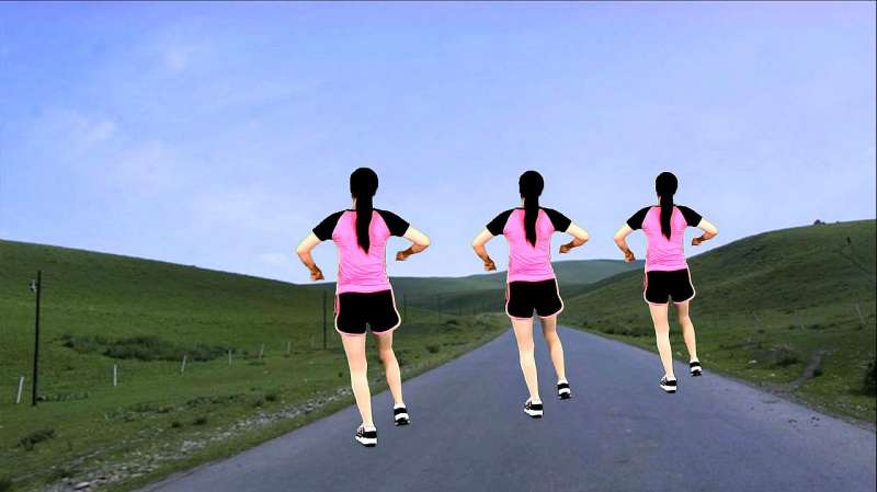 三人组合健身舞背面演示,简单好学,一学就会