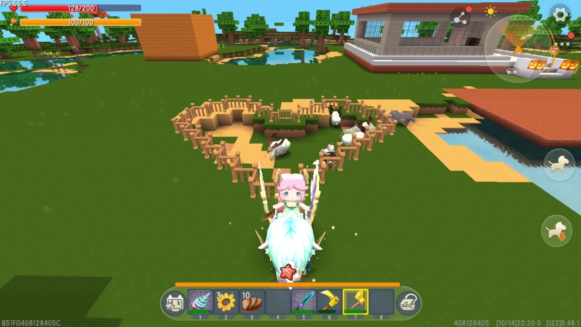 迷你世界:极限生存十,为了驯服野人,多米大战群怪,差点要凉凉