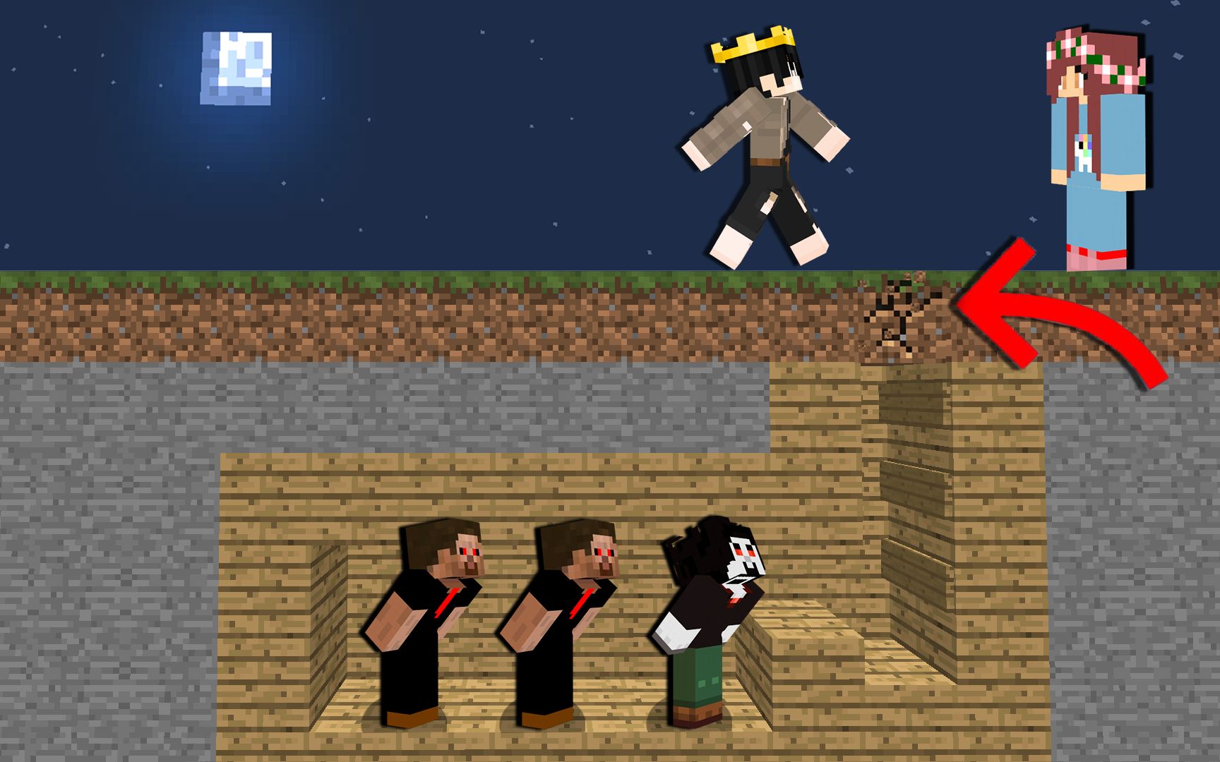 吸血鬼极限生存#02 黑暗森林解救小姐姐?!【我的世界】