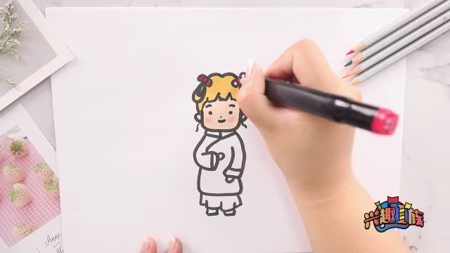 手工简笔画:q版人物怎么画