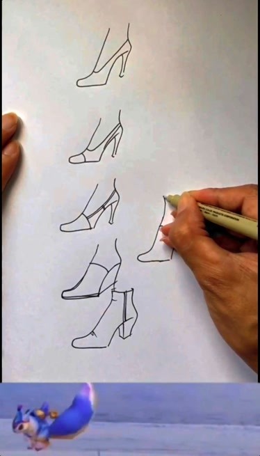 服装设计高跟鞋画法,这么漂亮的高跟鞋,我觉得你有必要来一双