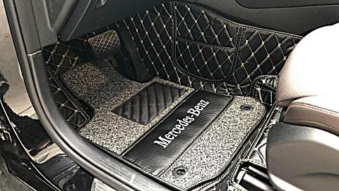 奔驰GLC260L脚垫安装教程