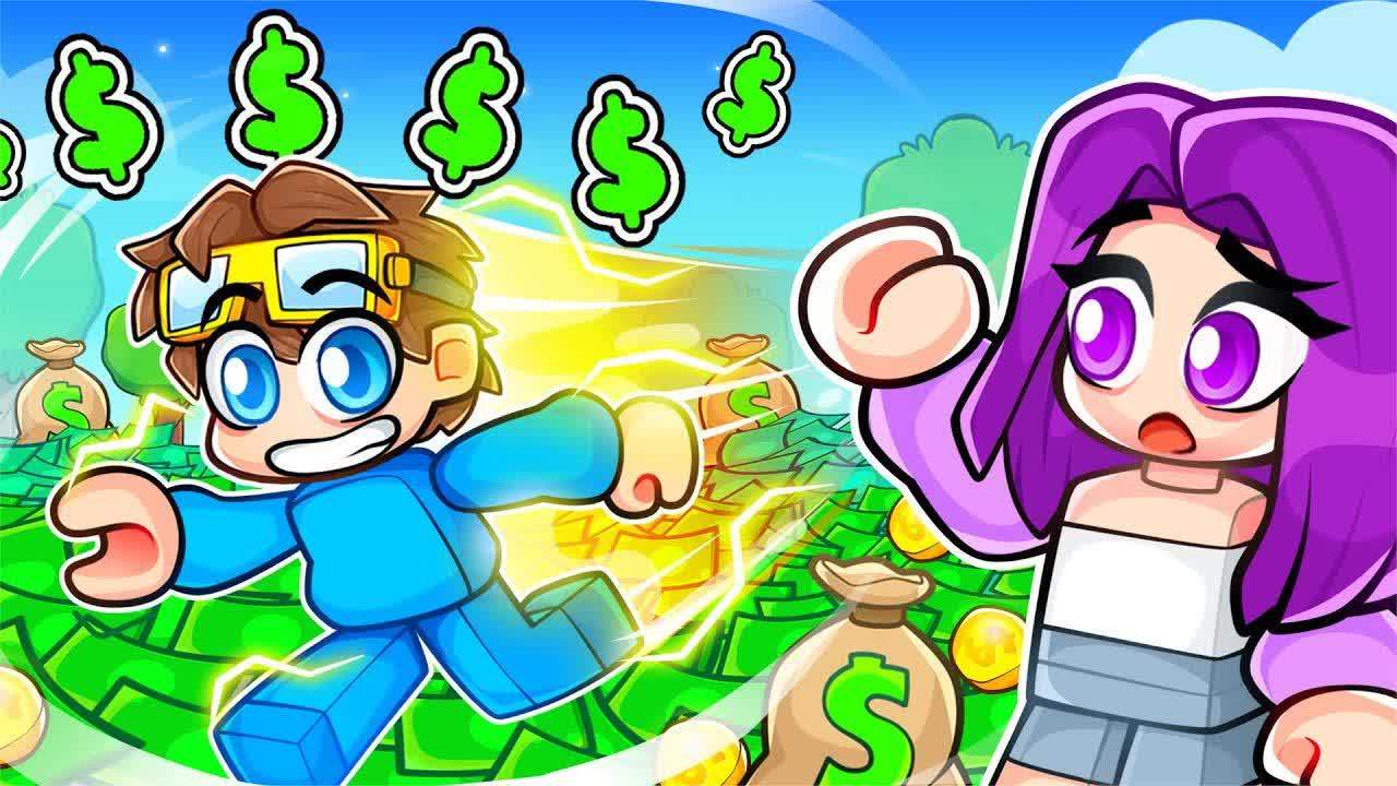 Roblox钞票竞速模拟器:钞票岩浆生存!超级飞侠来袭!小格解说