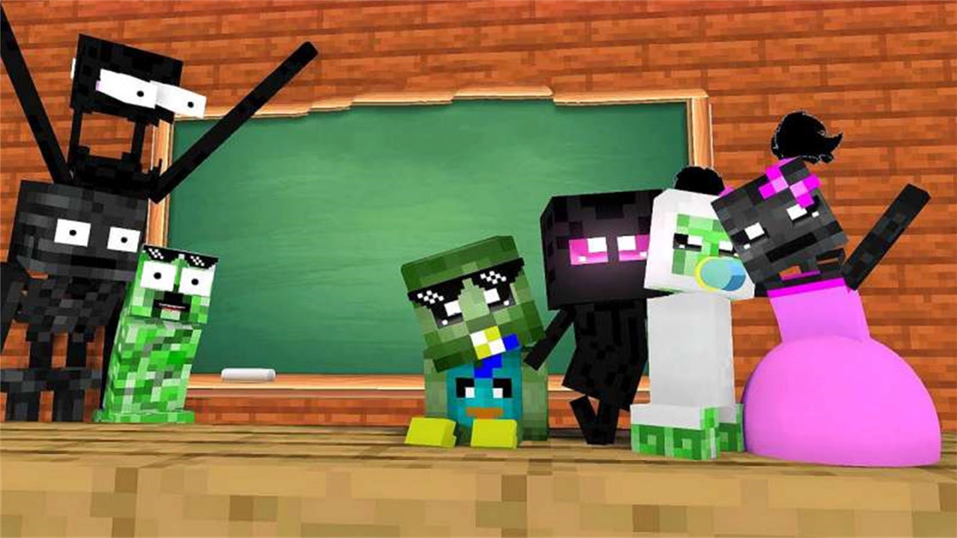 怪物学校动画:怪物们“喜当爹”,有了可爱宝宝!