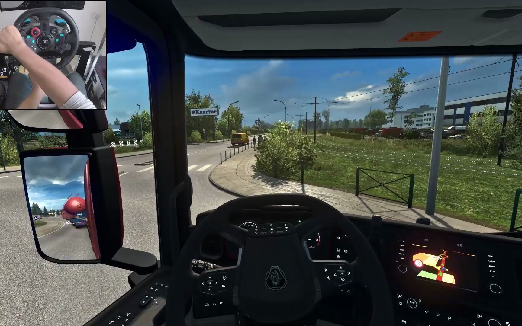 Scania S730-特殊运输欧洲卡车模拟器2罗技g29游戏