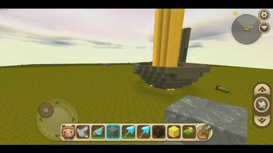 迷你世界方块制作地球第四部:圆球做到了第6层已经有点球样了