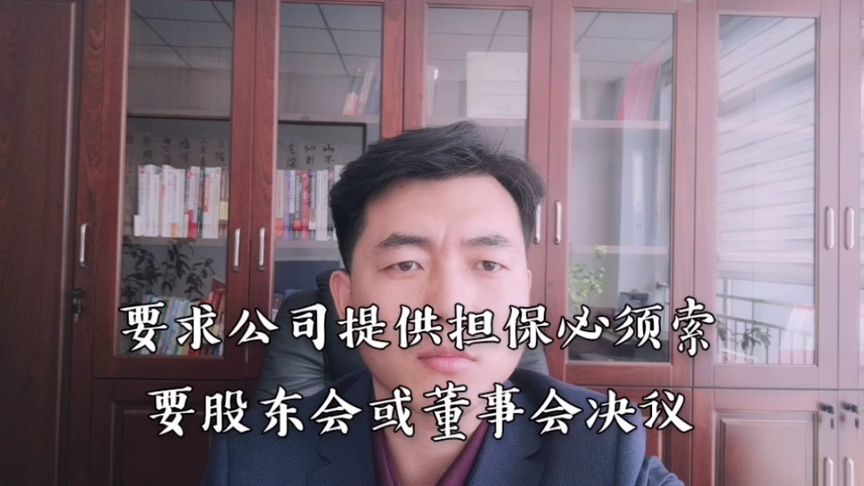 公司作为担保人,必须索要股东会或董事会决议