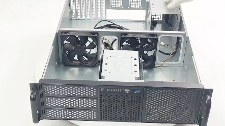 分享一款道和服务器机箱内部构造,3U可装热插拔模组