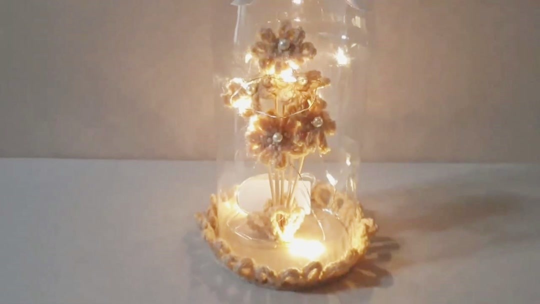 废物利用DIY,教你制作漂亮的装饰台灯!