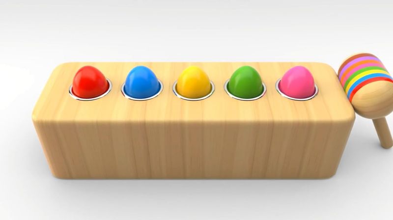 数字早教动画:彩锤敲开彩蛋学习数字