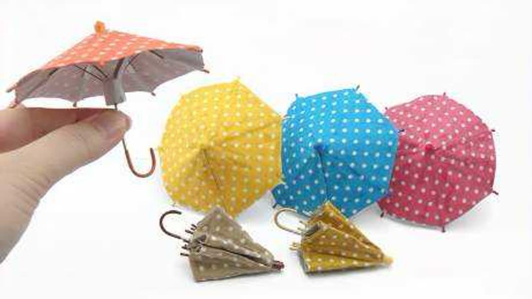 哇!好好看的小雨伞,一起来制作看看吧!