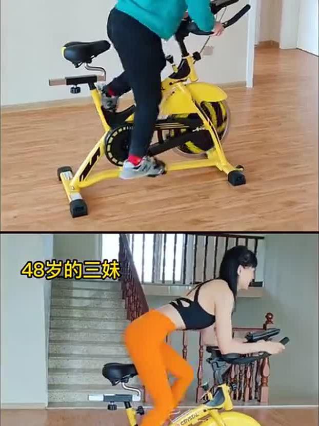 每天40分钟单车训练,保持青春活力
