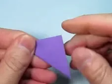 儿童手工折纸教程,四瓣花的折法,怎样折花简单又漂亮