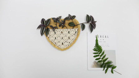 绽放编织篮挂毯C款[材料包专属视频]教程Macrame-Momoko手作物语